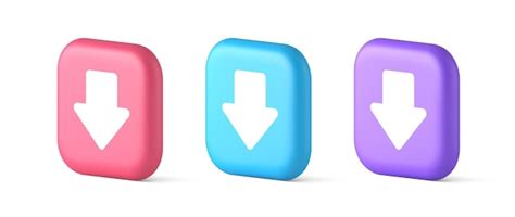 Premium Photo Arrow Down Button Keyboard Navigation Pointer