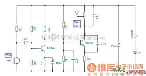 射频放大器中的简易射频电路图 接线图网
