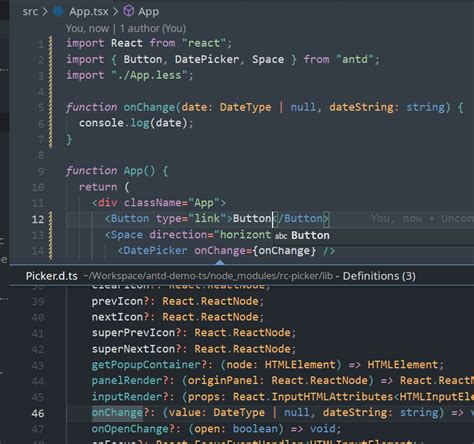 How To Get The Datetype Type · Issue 35240 · Ant Designant Design