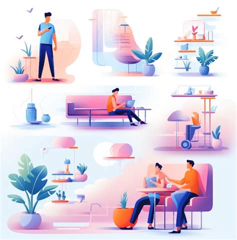 Premium Photo Flat Isometric Vector Illustration Flat Animation Interface Elements On Flat In