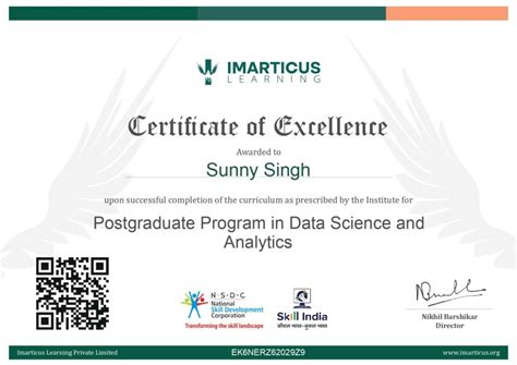Datascience Imarticus Dataanalytics Learningjourney Deeplearning Machinelearning Singh Sunny