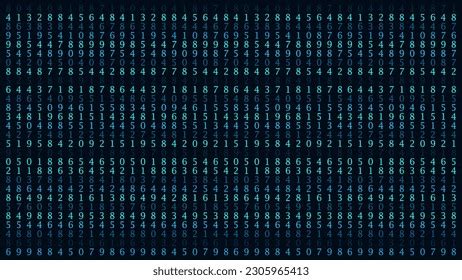 Technology Matrix Background Cyber Security Falling Stock Vector Royalty Free