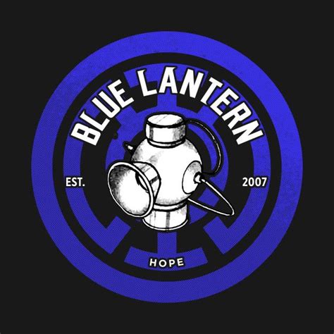 The Light Of Hope Design Blue Lantern Corps Logo Blue Beetle Dc Logo
