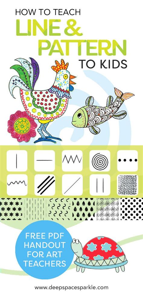 how to teach line and pattern elements and principles of design deep