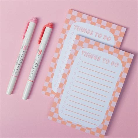 To Do List Notepad Etsy