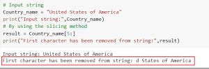 How To Remove First Character From A String In Python Python Guides