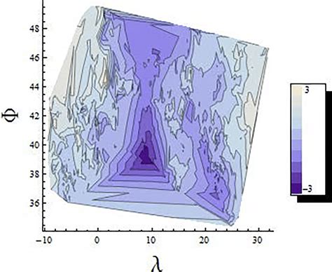 Latitude Difference Plot For Each Location Set The Axes Are Download Scientific Diagram