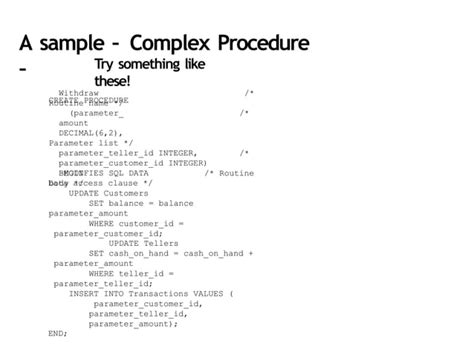 Triggersstoredprocedures 190101071259pptx