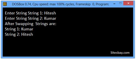 C Program To Swap Two Strings C Programs
