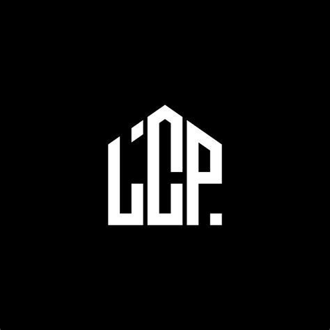 Diseño De Letras Lcp Diseño De Logotipo De Letras Lcp Sobre Fondo Negro Concepto De Logotipo