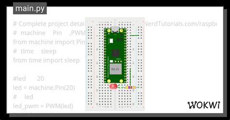 樹莓派 脈波調變控制led閃爍micropython Wokwi Esp32 Stm32 Arduino Simulator