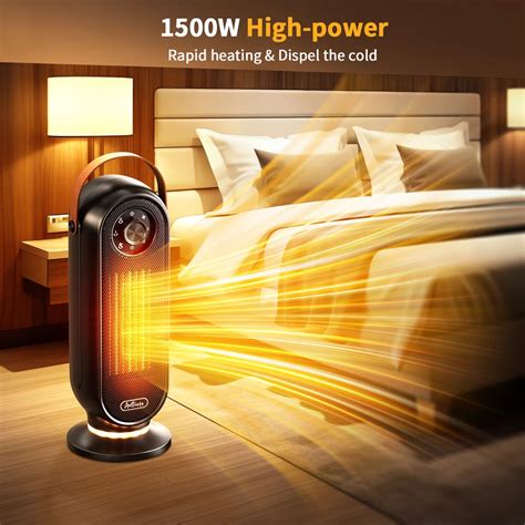 가정용 저소음 전기 히터 Ptc 세라믹 히터 45 ° 진동 침실 사무실 가정용 강력한 바람 1500w