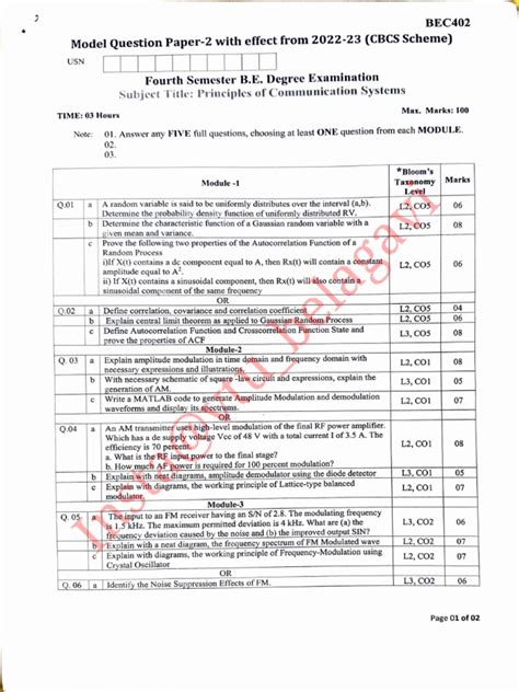 Pcs Solved Mqp 2 Telegram Vtuengineeringnotes Pdf