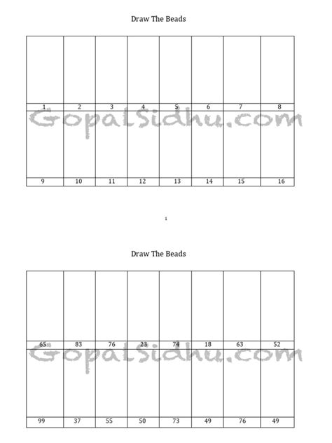 Abacus Level 1 Beads Sums Pdf