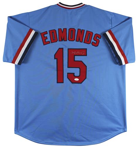 Jim Edmonds Signed Jersey Jsa Pristine Auction