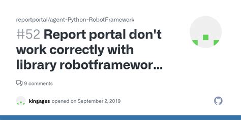 report portal don t work correctly with library robotframework 3 1 and