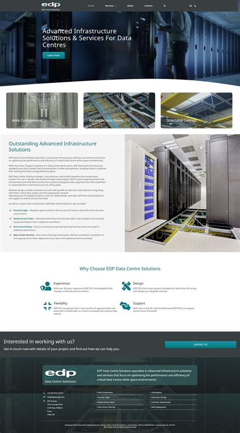 Edp Data Centre Solutions Nebulas Website Design