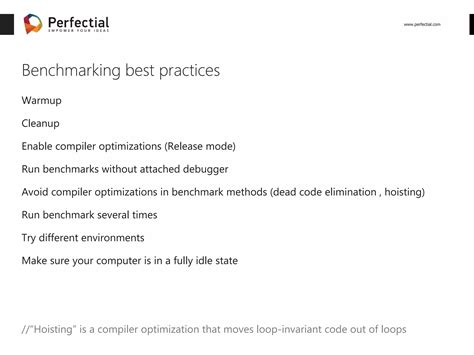 Measurement Net Performance With Benchmarkdotnet Pptx