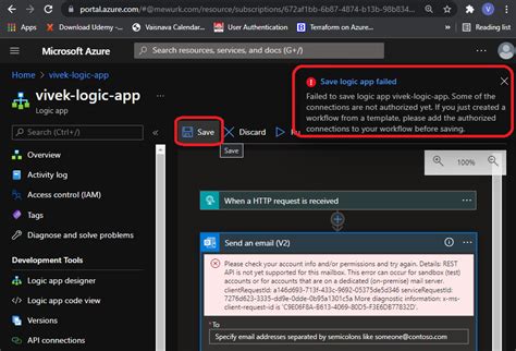 not able to configure hotmail id with azure logic app stack overflow
