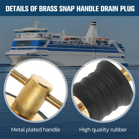 Nayciiy 2 Pcs Boat Plug Snap Plugs 125 Inch T Handle