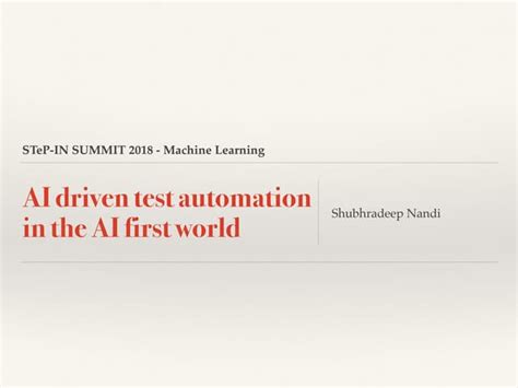 Ai Driven Classification Framework For Advanced Test Automation Pdf