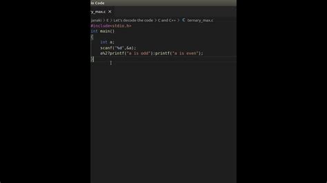 Print Odd Or Even Using Ternary Operator Shorts Youtube