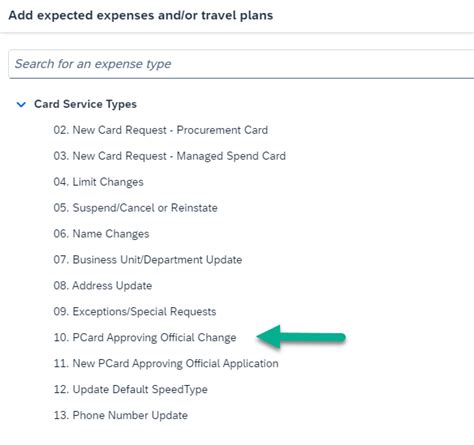 Concur Request Approving Official Update
