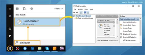 auto start recording with windows task scheduler