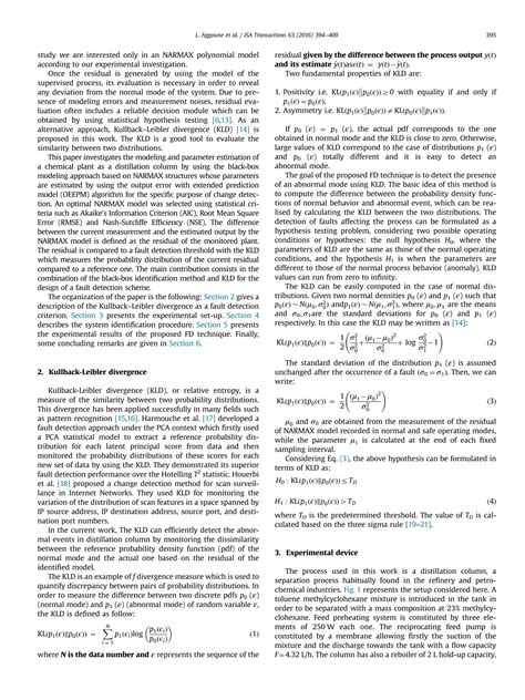 Fault Detection In The Distillation Column Process Pdf