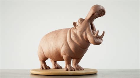 rendering natural sculpted raw clay