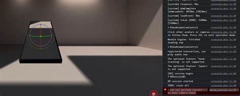Mozilla WebXR Viewer Using Bike Demo The X Button To Close AR And Bottom UI Don T Show Dom