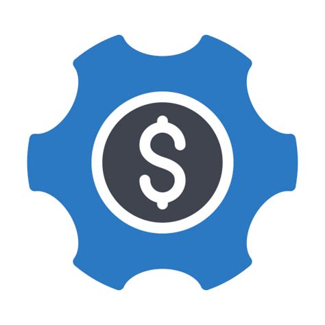Cogwheel Essential Color Blue Icon
