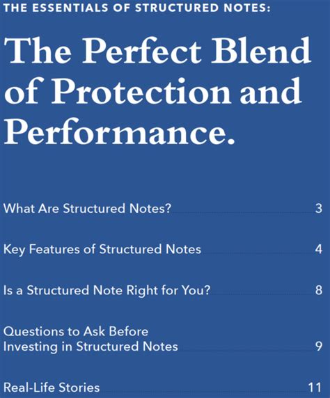 Consumer Guide To Structured Notes