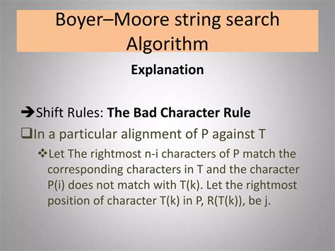 String Matching Algorithms Pattern Matching Pptx Programming Languages Computing