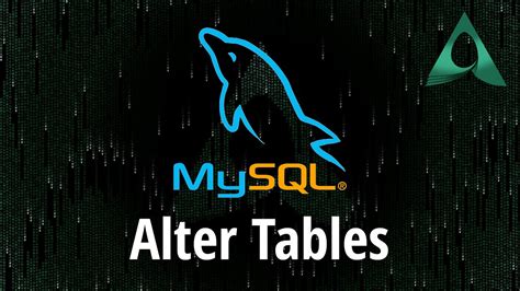 How To Add Modify And Delete Table Columns In Mysql Using Alter Command Youtube