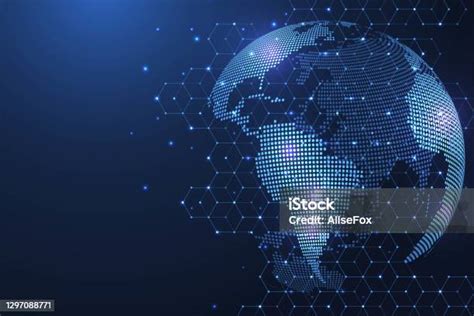 글로벌 네트워크 연결 글로벌 비즈니스의 세계지도 포인트 및 라인 구성 개념 인터넷 기술 소셜 네트워크 벡터 일러스트레이션