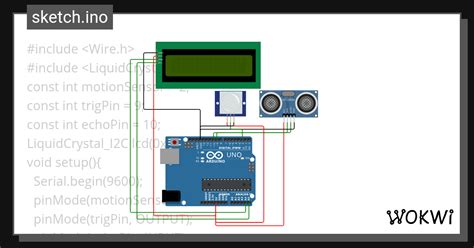 Harakat Va Ultrasonic Wokwi Esp32 Stm32 Arduino Simulator