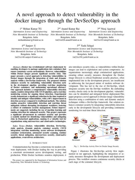 ieee paper for final year project on devops pdf computer security