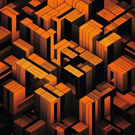 Cubic Graphic Design Incolor Pattern In The Style Of The Strokes Album