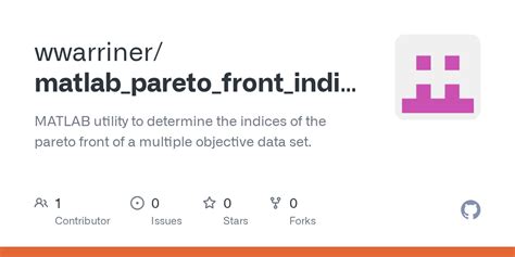 GitHub Wwarriner Matlab Pareto Front Indices MATLAB Utility To Determine The Indices Of The