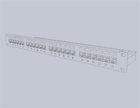 Patch Panel 3d Turbosquid 1642463