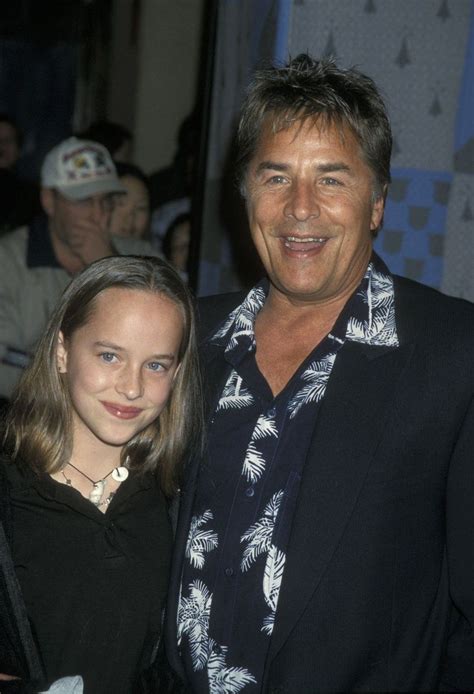 Dakota Johnson With Her Father Don Johnson 2001 Don Johnson Dakota