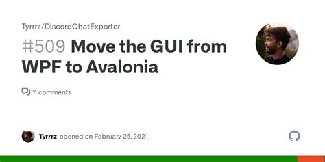 Move The GUI From WPF To Avalonia Issue Tyrrrz DiscordChatExporter GitHub