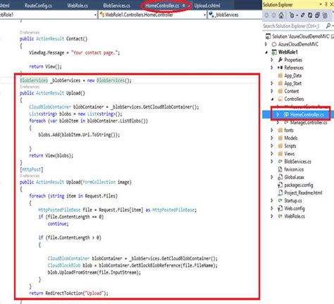 Demo Project Azure Blob Storage With Aspnet Mvc 50 Part 3