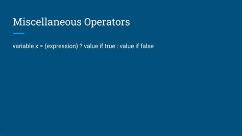 6 Java Operators Ppt