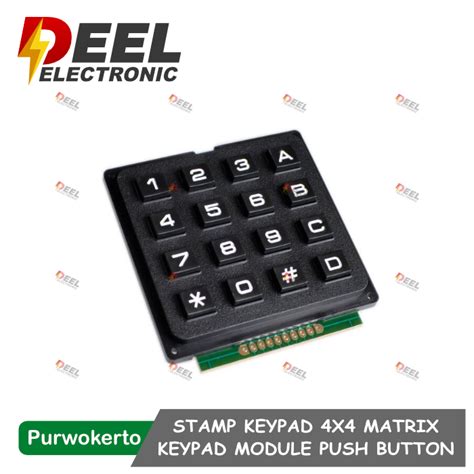 Stamp Keypad 4x4 Matrix Keypad Modul Push Button Arduino For Pertamini Lazada Indonesia