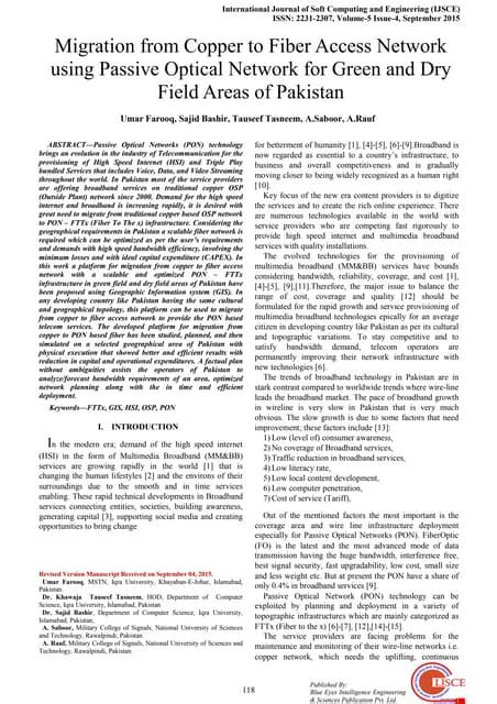 ftth planning using gis pdf