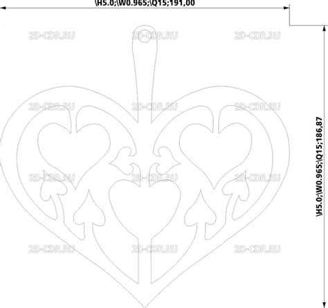 Вектор Ёлочная игрушка 98 для лазерной резки Coreldraw Ёлочные игрушки Игрушки Свадебные