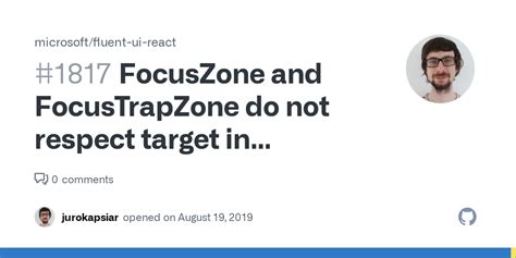 Focuszone And Focustrapzone Do Not Respect Target In Provider Context