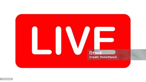 Biểu Tượng Phát Trực Tiếp Dấu Hiệu Màu Đỏ Và Biểu Tượng Của Streaming